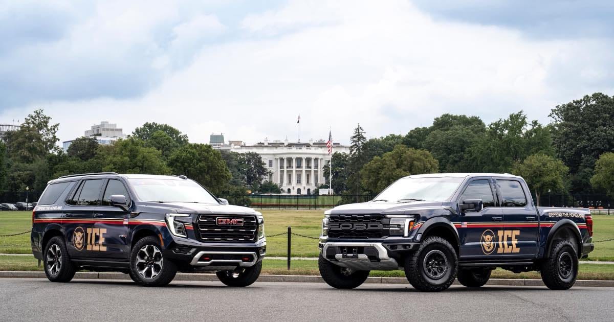 DHS Unveils Striking New ICE Fleet to Boost Recruitment and Visibility ...